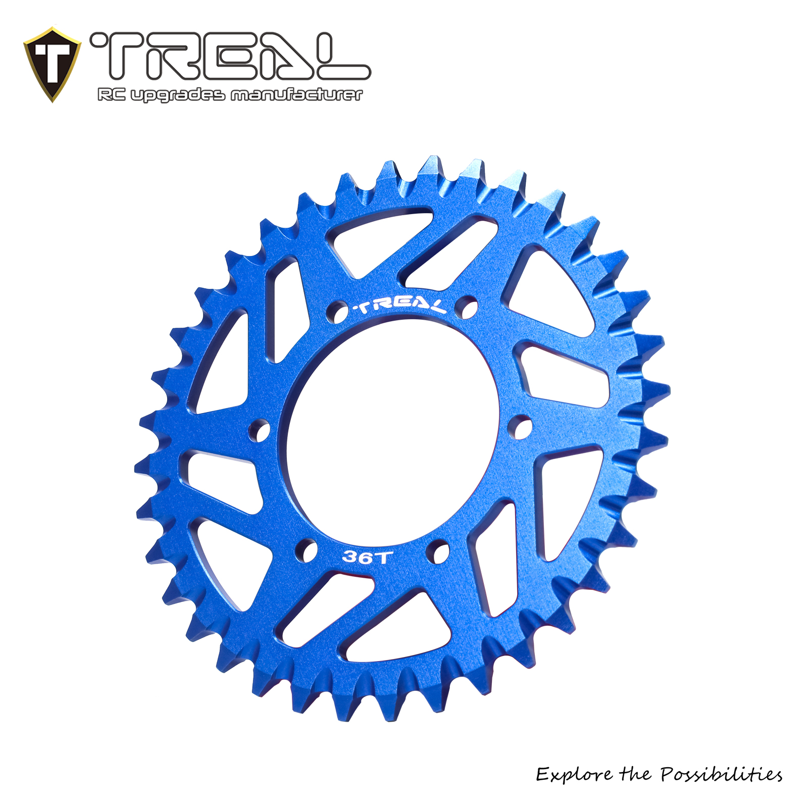 TREAL Promoto-MX Hub Chain Sprocket 36T Aluminum 7075 Upgrades for 1/4 ...
