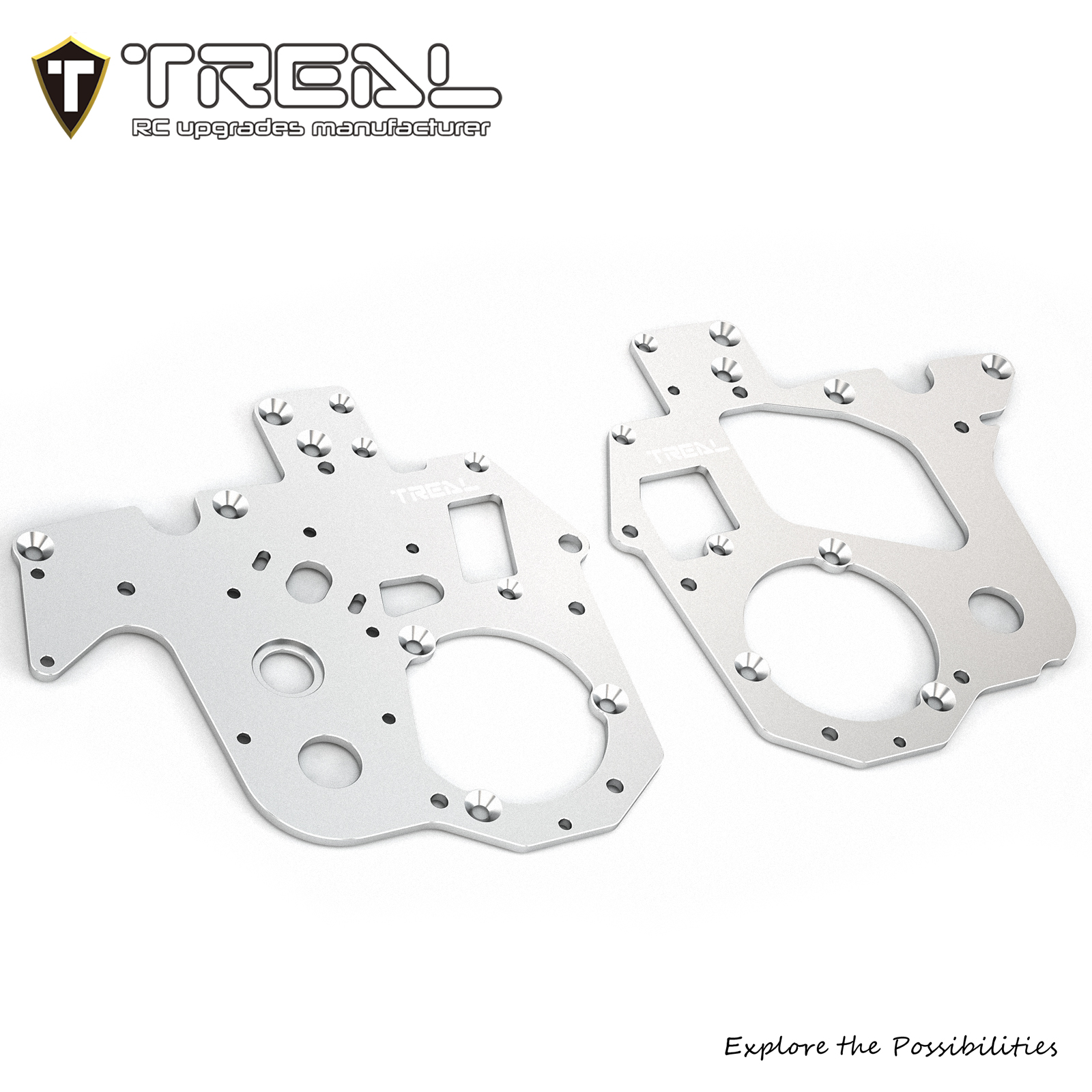 TREAL Promoto-MX Chassis Plate Set Aluminum 7075 CNC Machined Upgrades ...