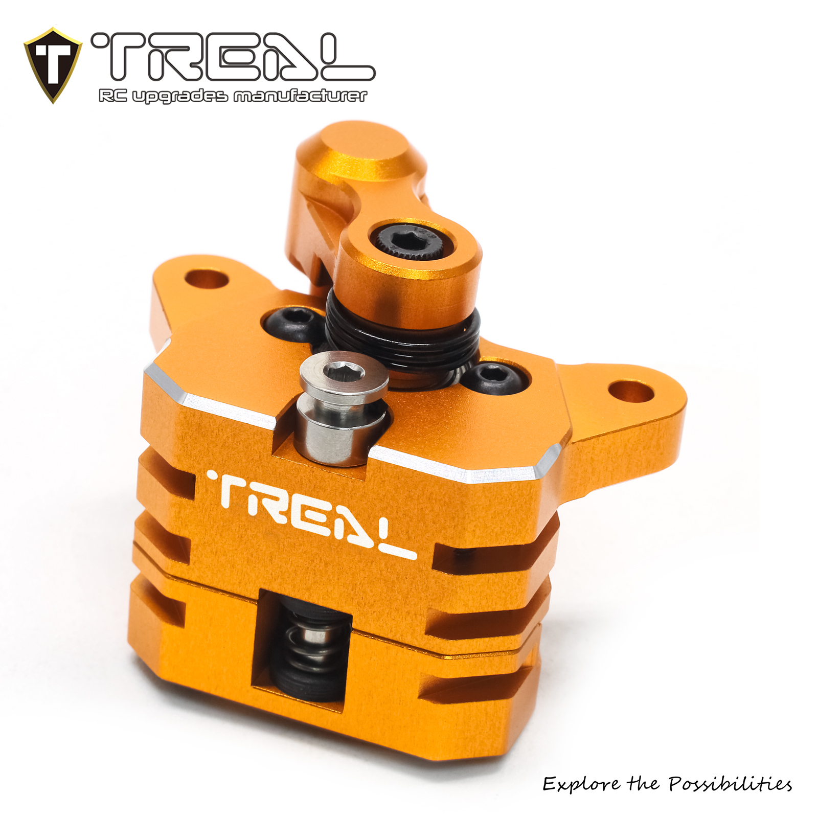 TREAL Aluminum 7075 Front Brake Caliper for Losi 1/4 Promoto-MX Motorcycle