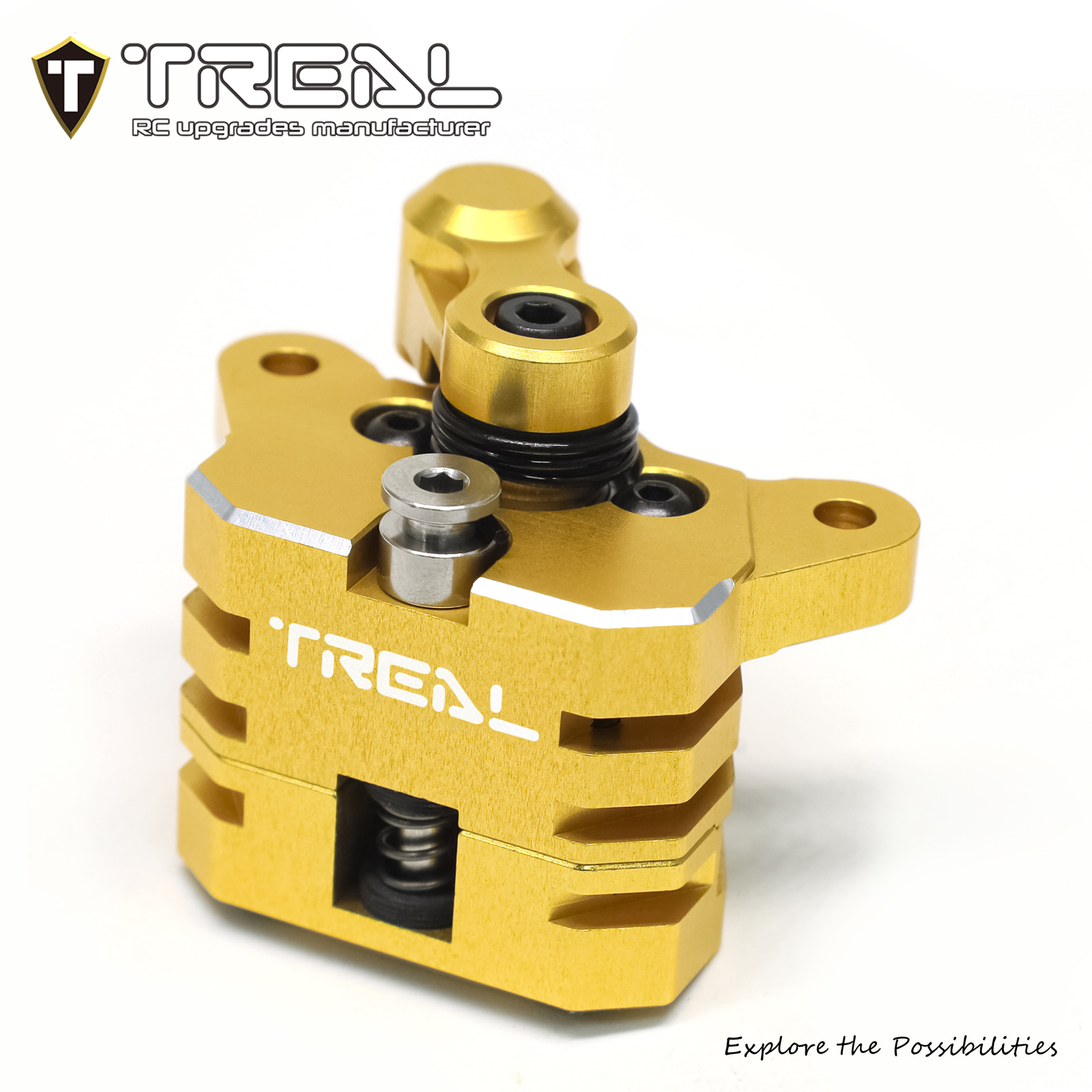 TREAL Aluminum 7075 Front Brake Caliper for Losi 1/4 Promoto-MX Motorcycle