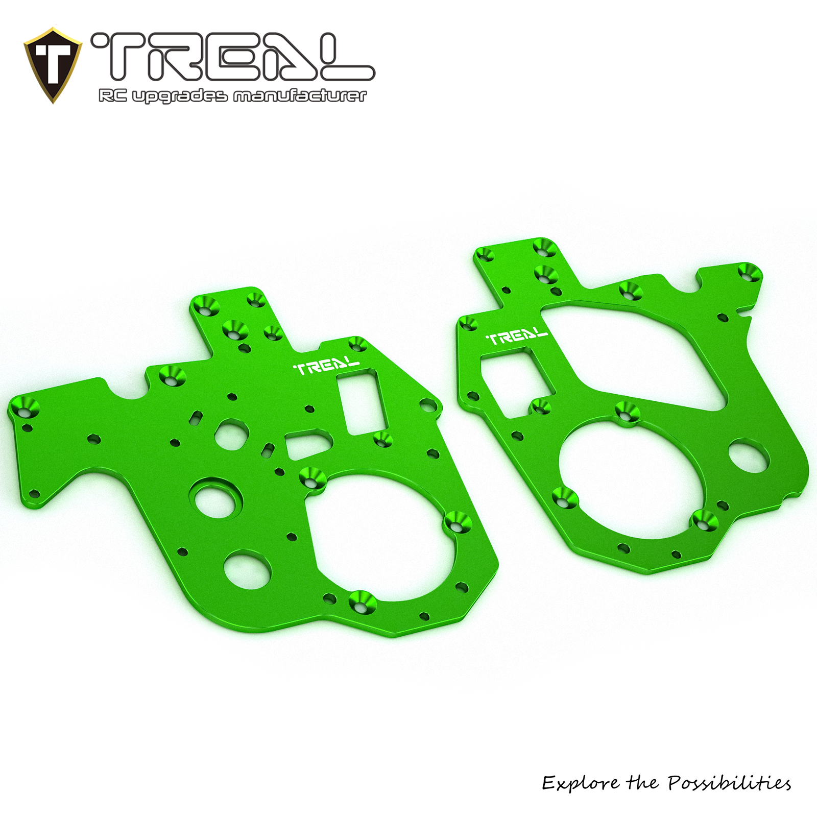 TREAL Promoto-MX Chassis Plate Set Aluminum 7075 CNC Machined Upgrades ...