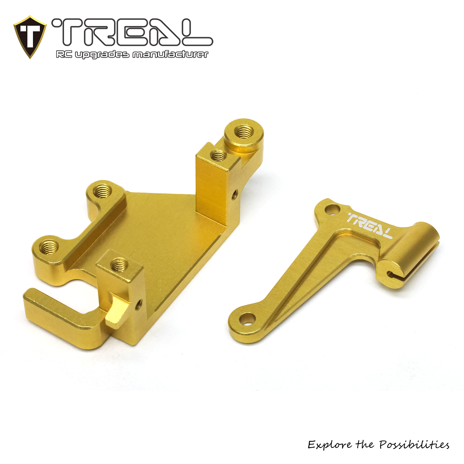 TREAL Promoto-MX Caliper Servo Mount Aluminum 7075 Upgrades for LOSI 1/ ...