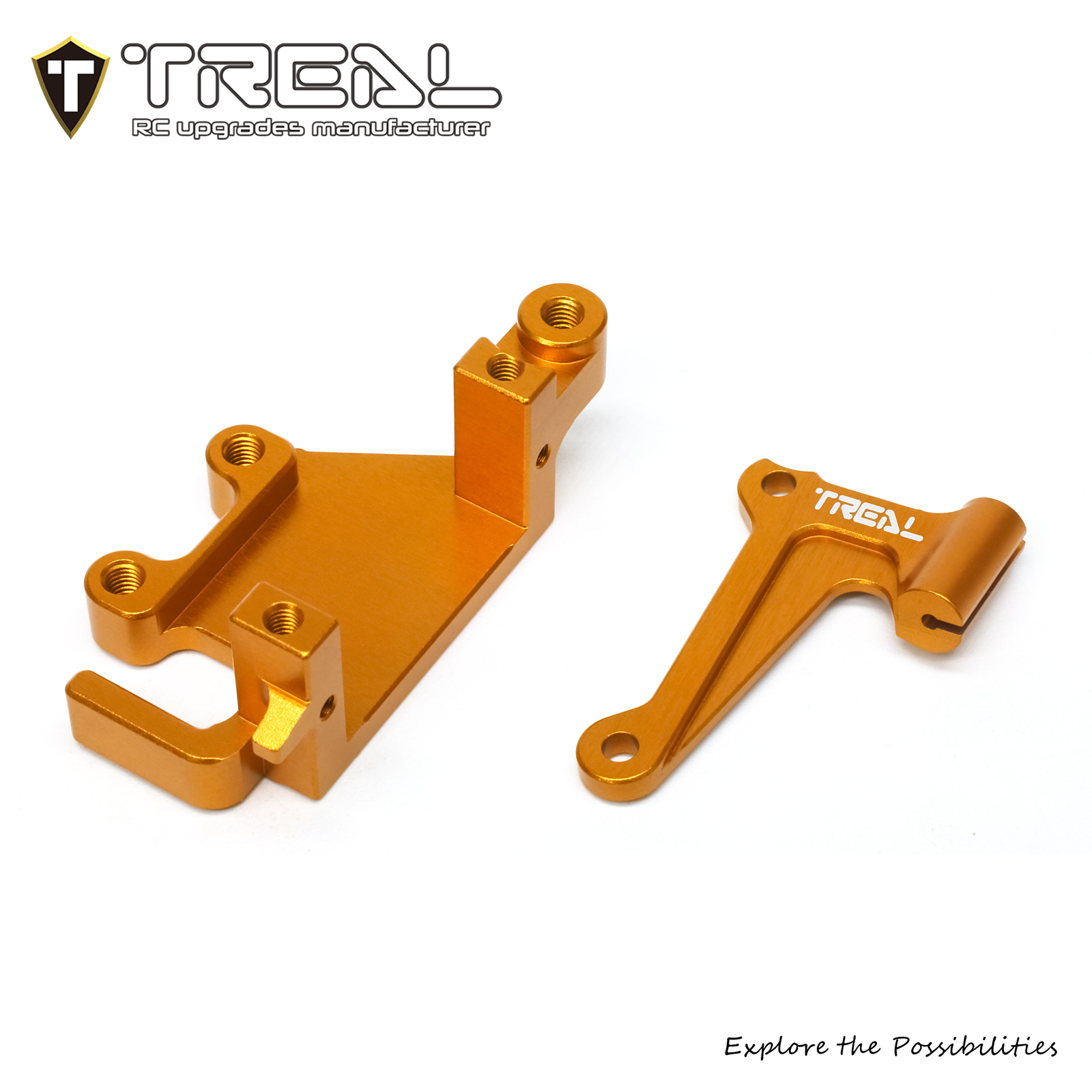 TREAL Promoto-MX Caliper Servo Mount Aluminum 7075 Upgrades for LOSI 1/ ...