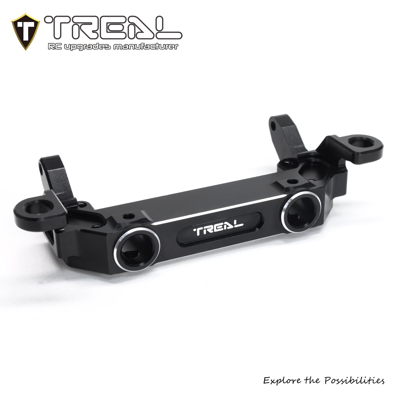 TREAL Aluminum 7075 Front Bumper Mount for Axial SCX10 III