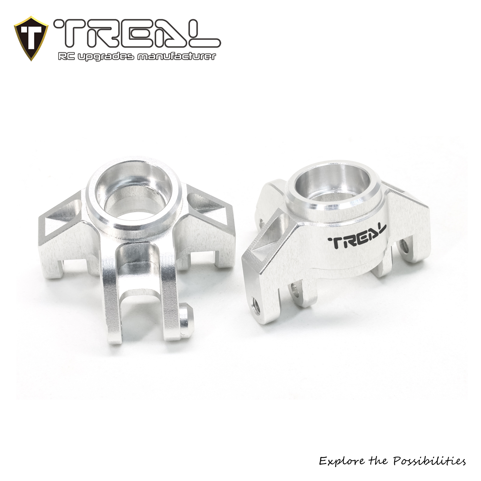 TREAL Aluminum 7075 Front Spindle Carrier Set Knuckles for 1/18 Mini ...