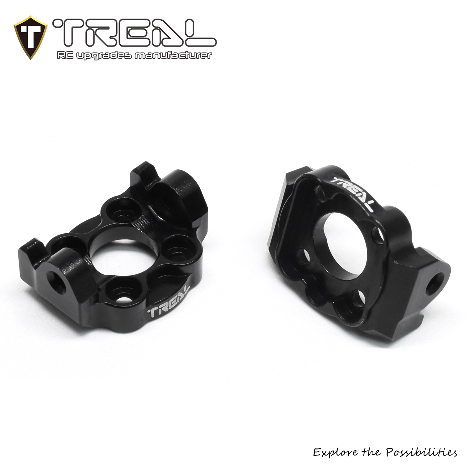 TREAL Aluminum 7075 Front C Hubs Spindle Carrier Set (L/R) 0 Degree for ...