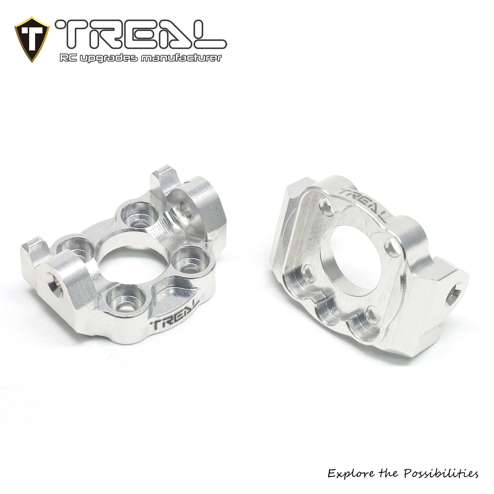 TREAL Aluminum 7075 Front C Hubs Spindle Carrier Set (L/R) 0 Degree for ...