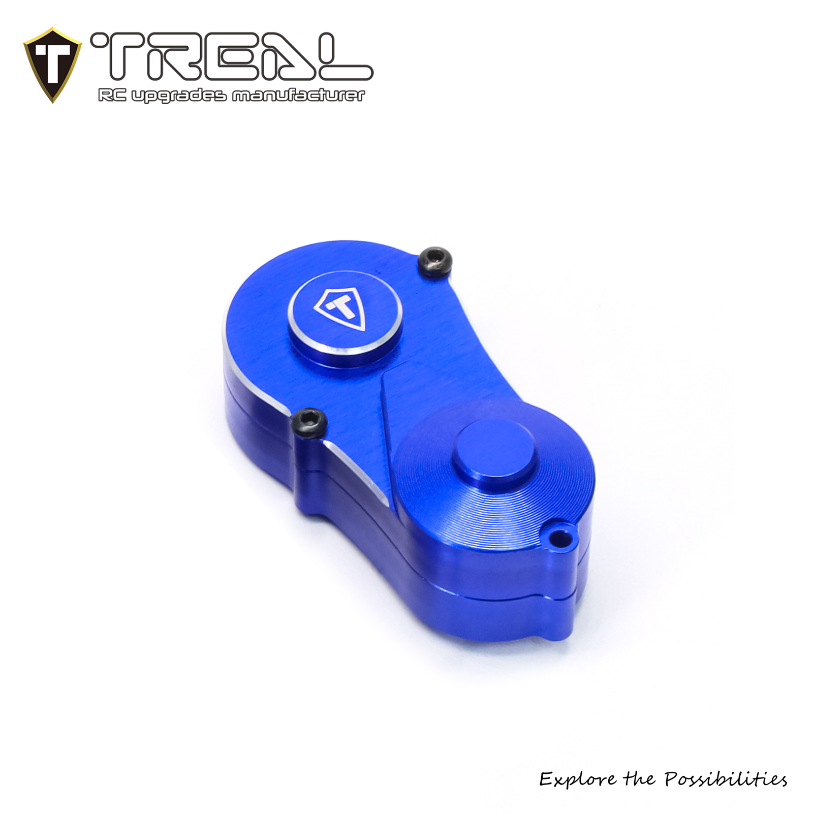 TREAL Aluminum 7075 Transmission Gearbox Protective Case Set For Losi 1 ...