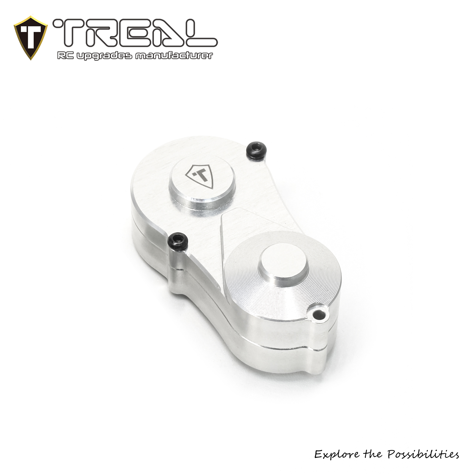 TREAL Aluminum 7075 Transmission Gearbox Protective Case Set For Losi 1 ...