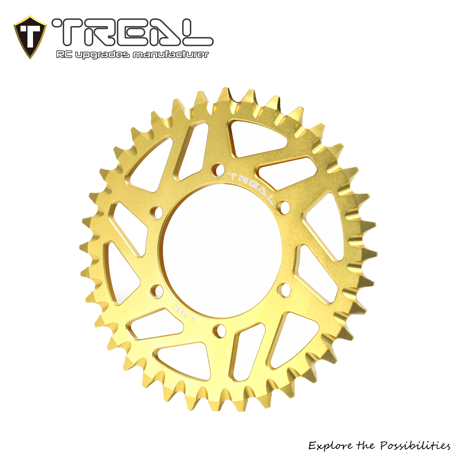 TREAL Promoto-MX Hub Chain Sprocket 36T Aluminum 7075 Upgrades for 1/4 ...