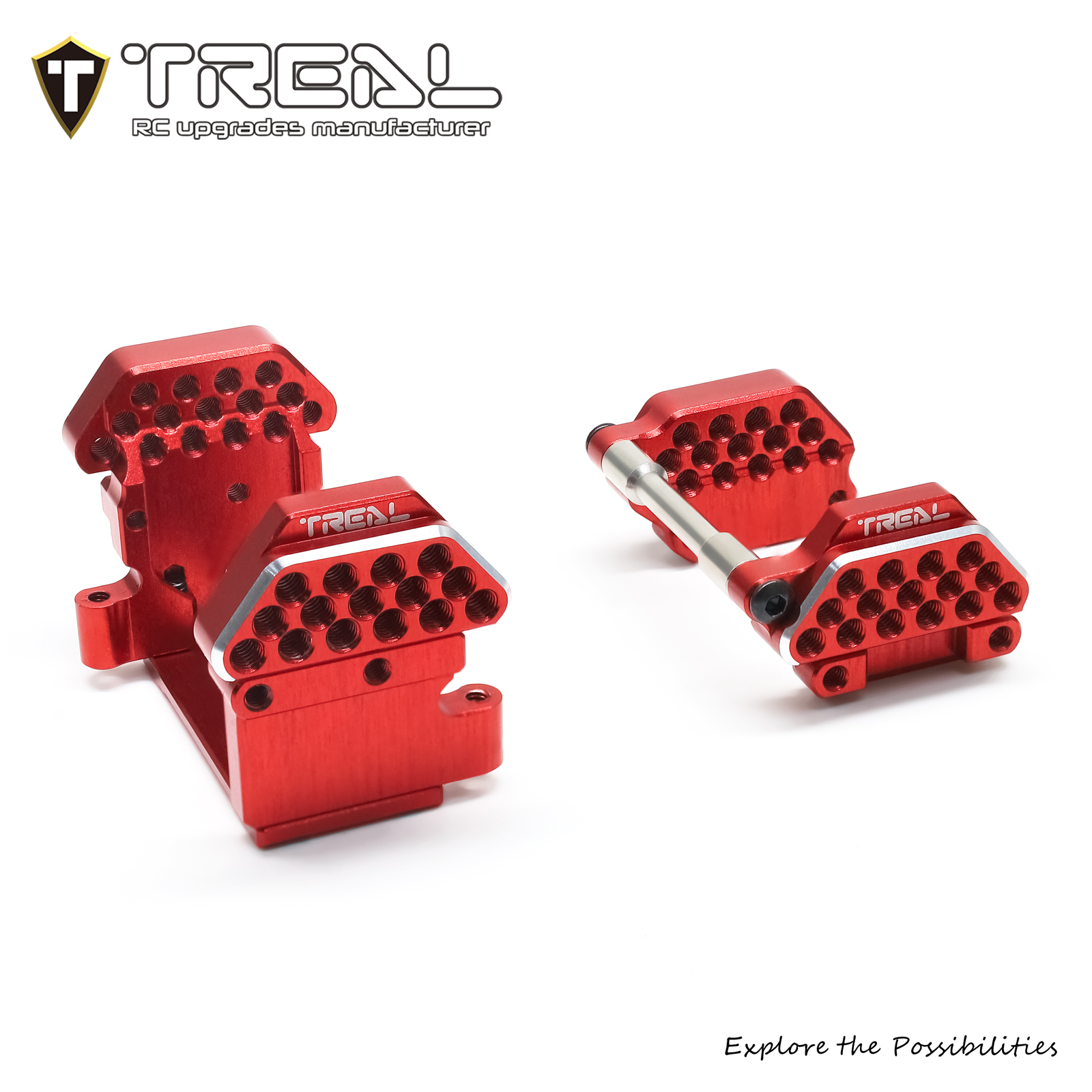 TREAL TRX-4M K10 F150 High Trail Shocks Mount Shoch Towers Aluminum ...