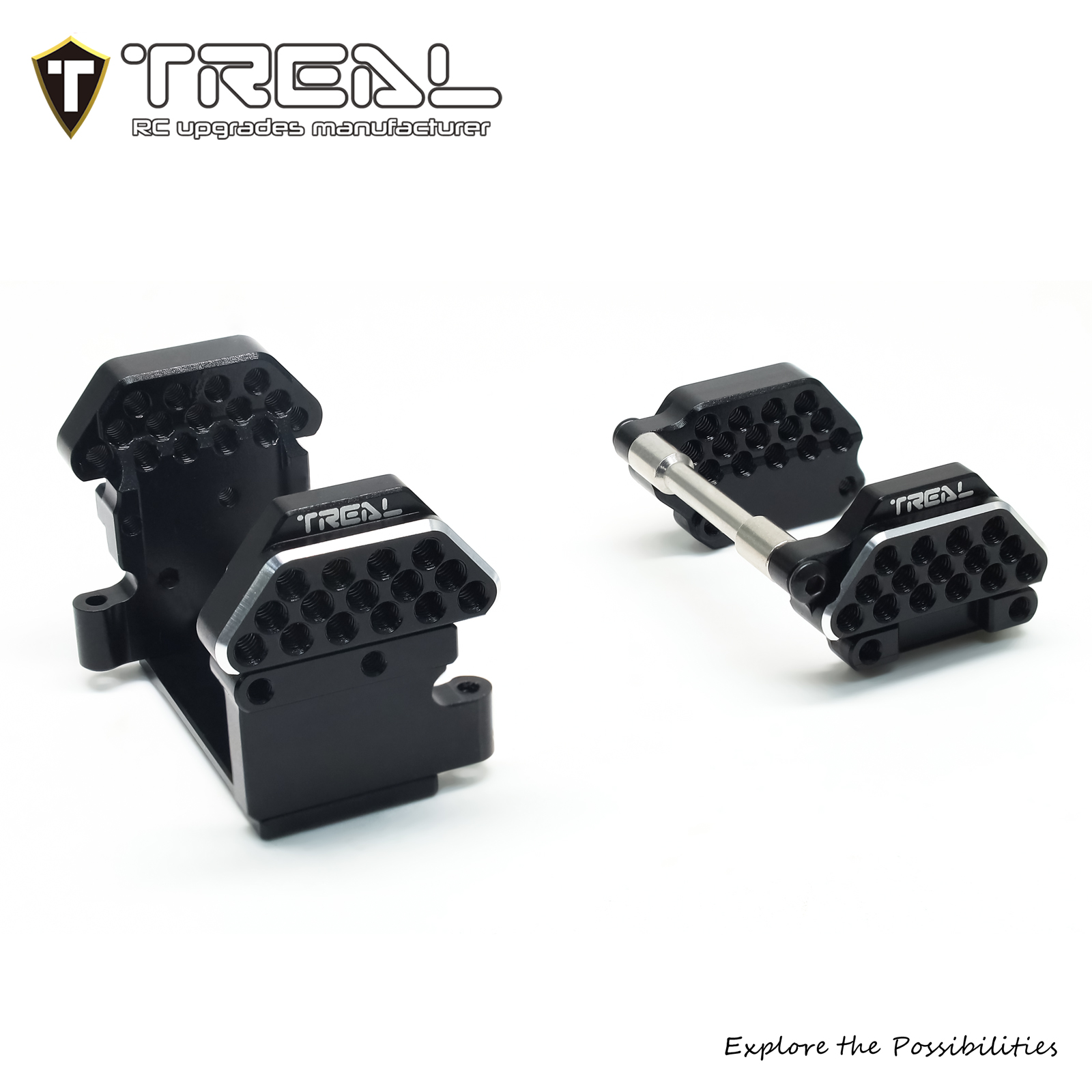 TREAL TRX-4M K10 F150 High Trail Shocks Mount Shoch Towers Aluminum ...