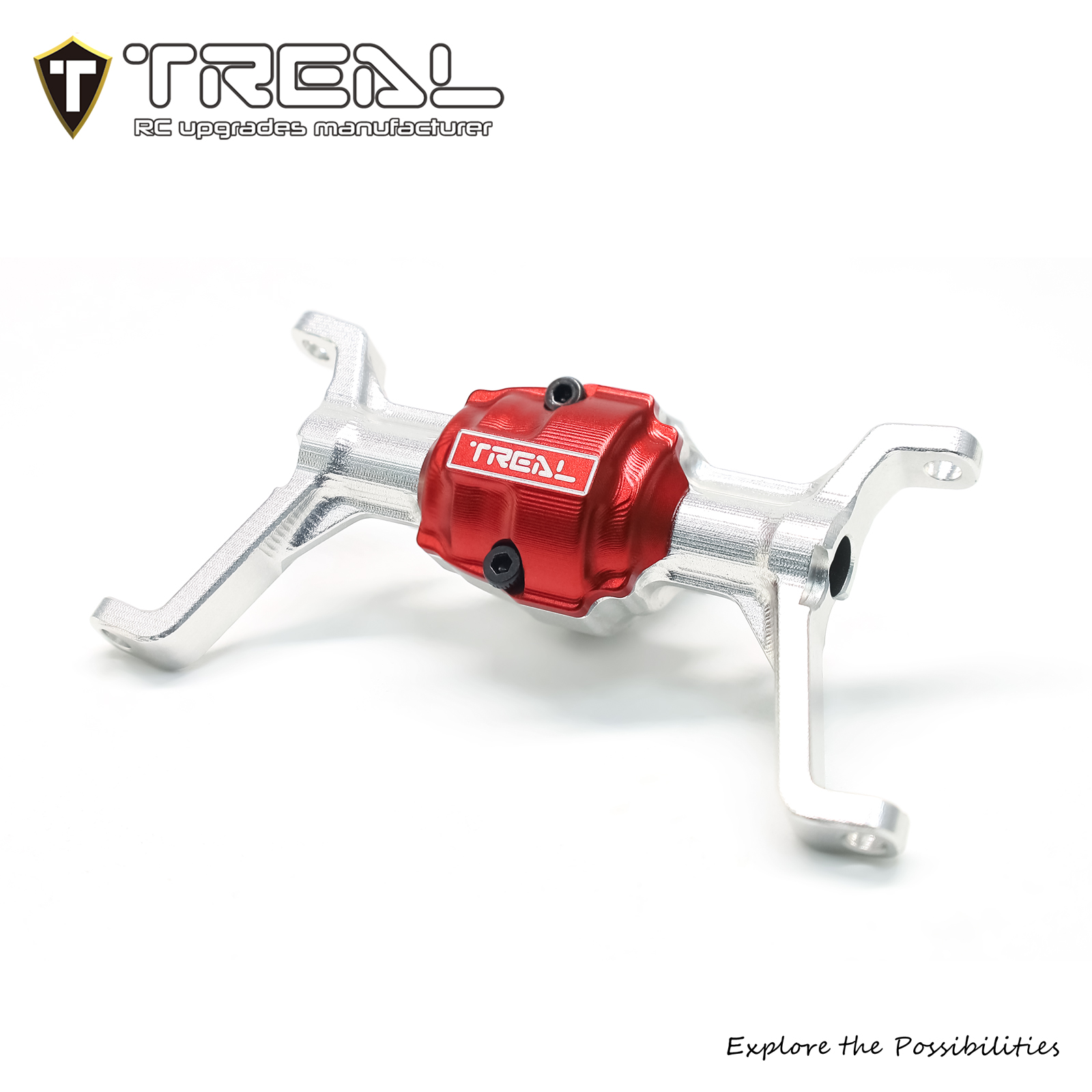 TREAL Aluminum 7075 Front Axle Housing w C Hubs One Piece CNC Machined ...