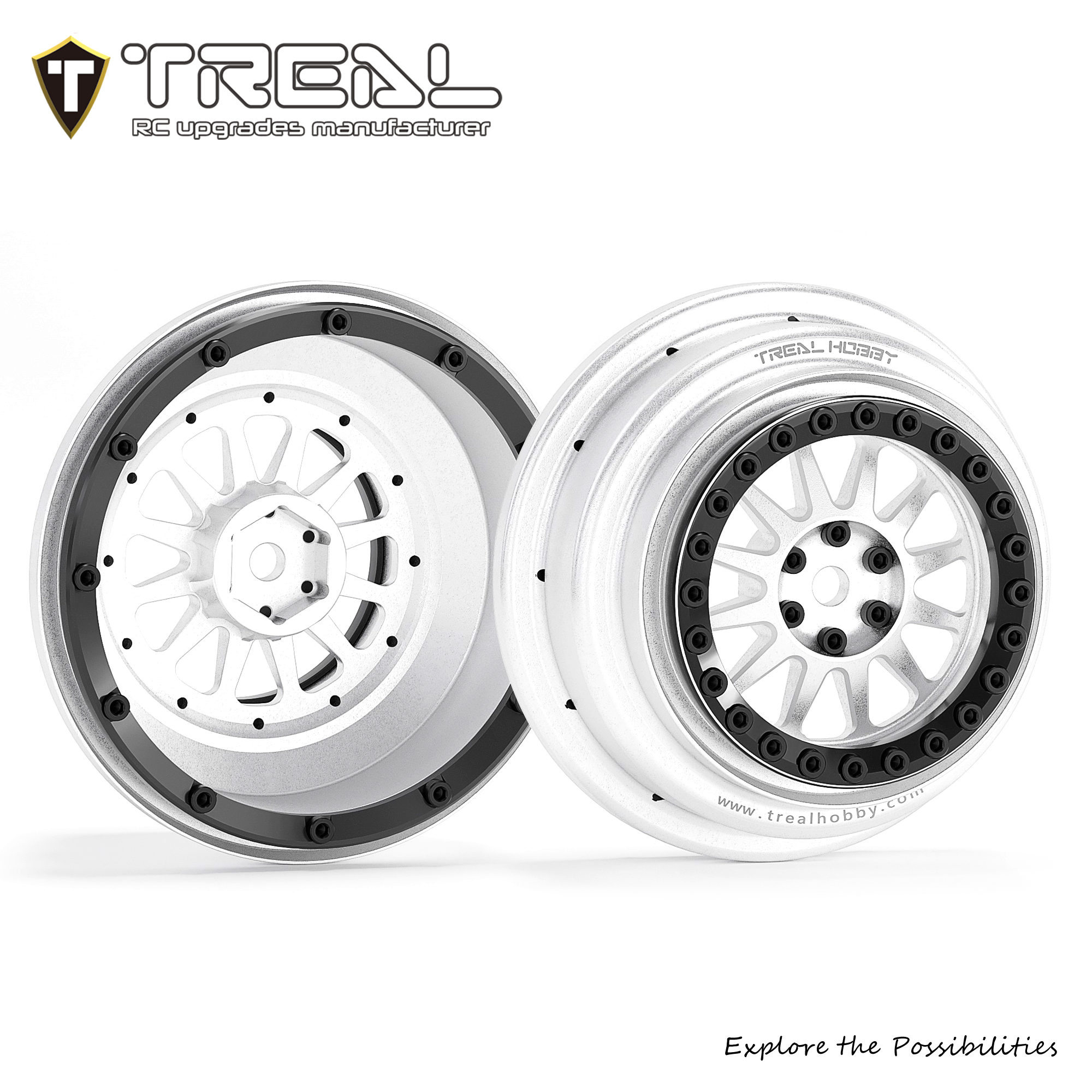 Treal UDR Wheels (2) Aluminum Beadlock Wheels for UDR