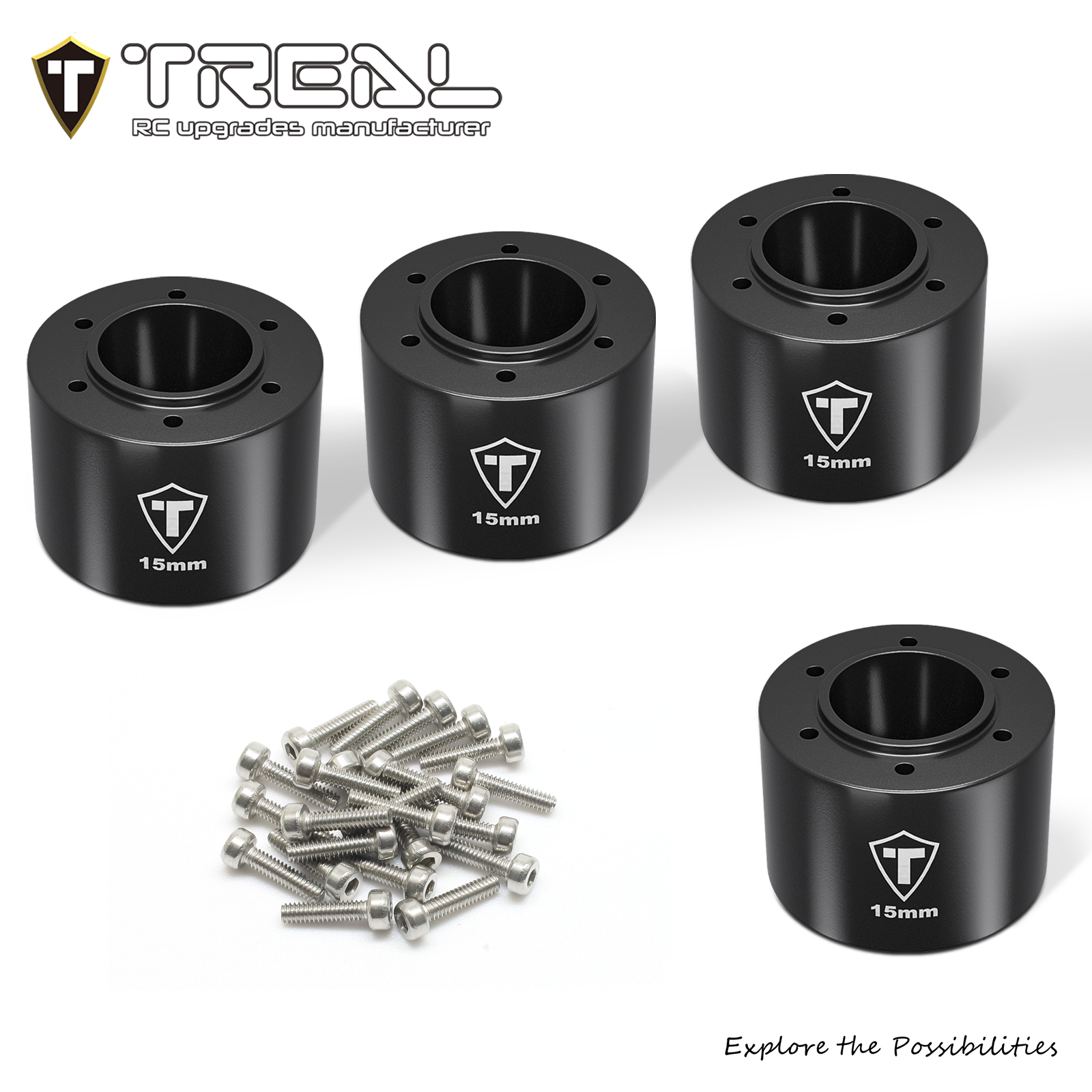 TREAL Aluminum 7075 Extended Wheel Hubs Adapters Wider Wheel Hub ...