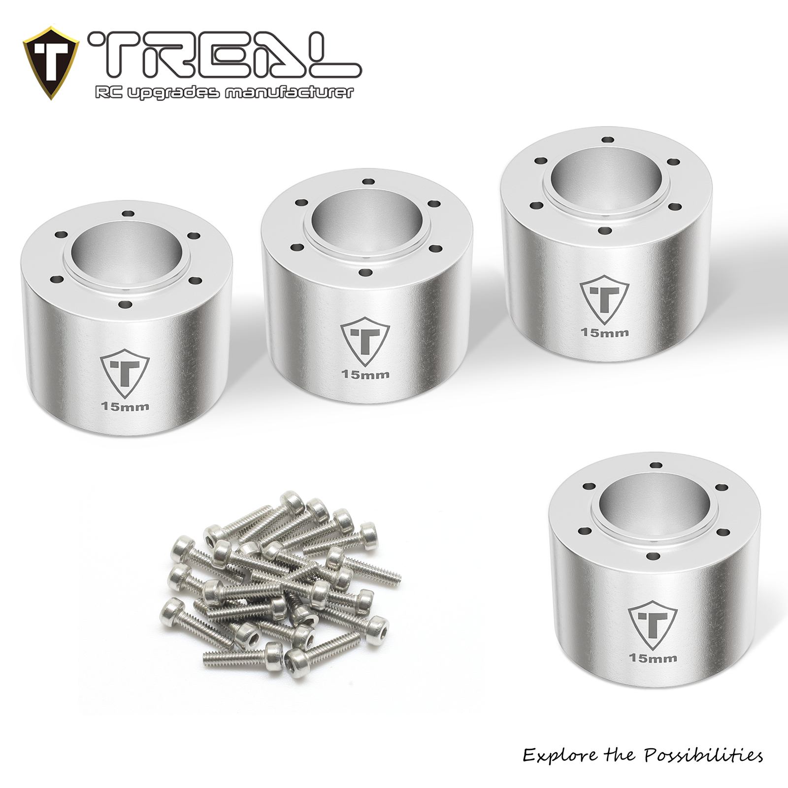 TREAL Aluminum 7075 Extended Wheel Hubs Adapters Wider Wheel Hub ...