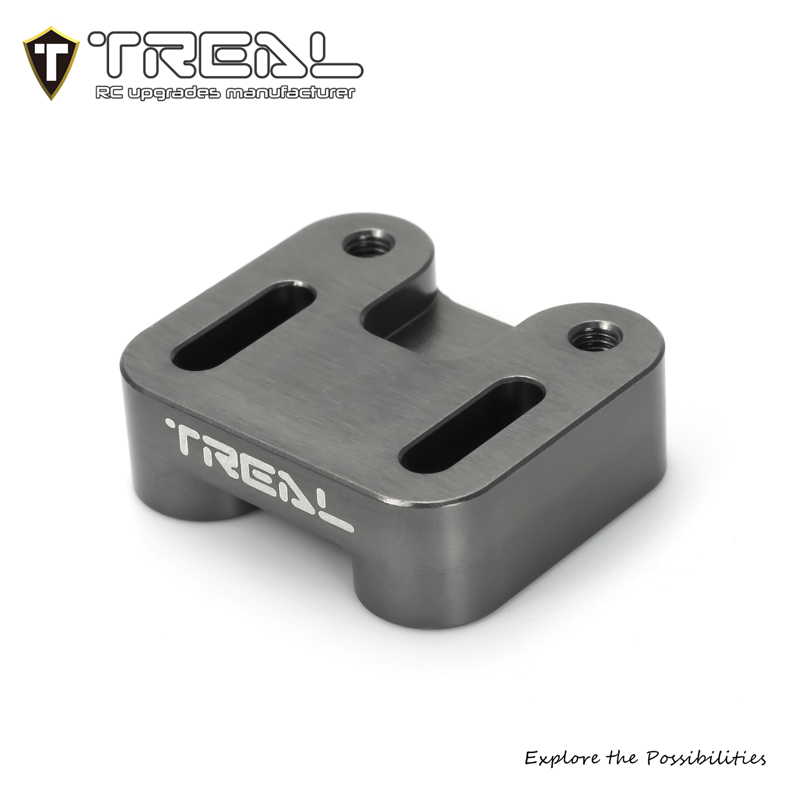 TREAL Aluminum 7075 Adjustable Servo Mount Bracket for Axial SCX6 Jeep ...