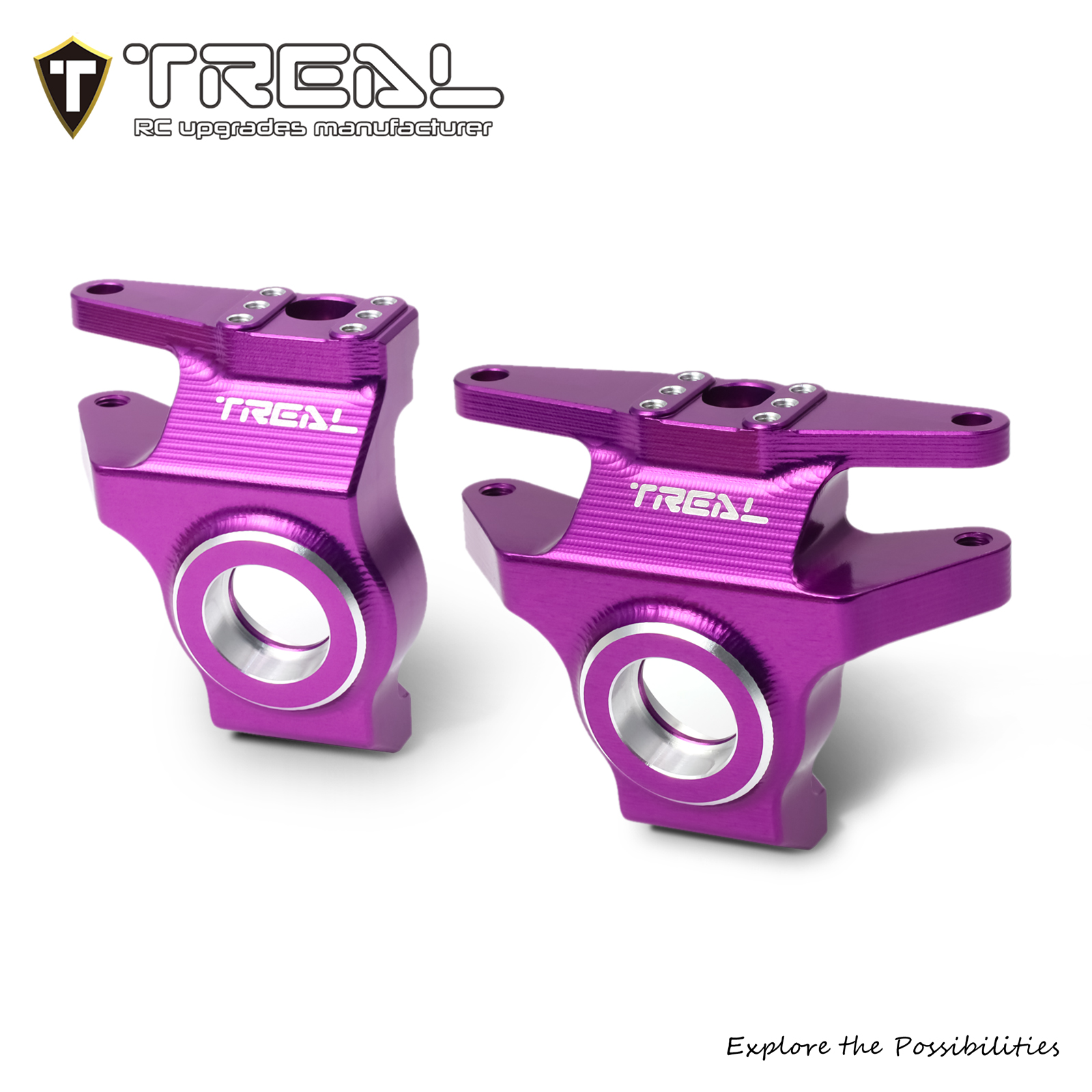 TREAL High-Strength 7075 Aluminum Front Knuckles (2pcs Set) CNC ...