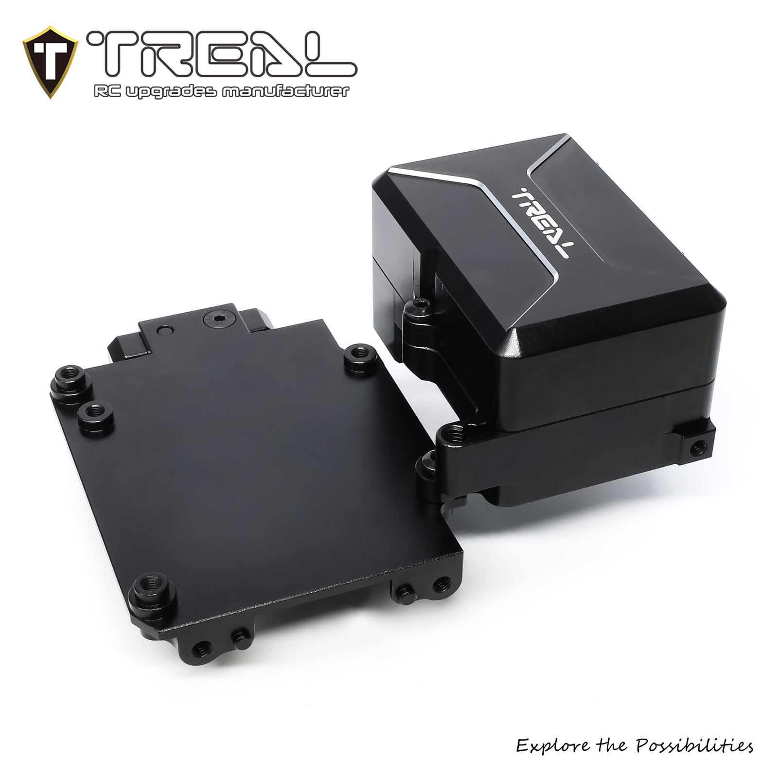 TREAL Aluminum 7075 Radio Tray Low CG Electronics Mount for 1/8 Losi ...