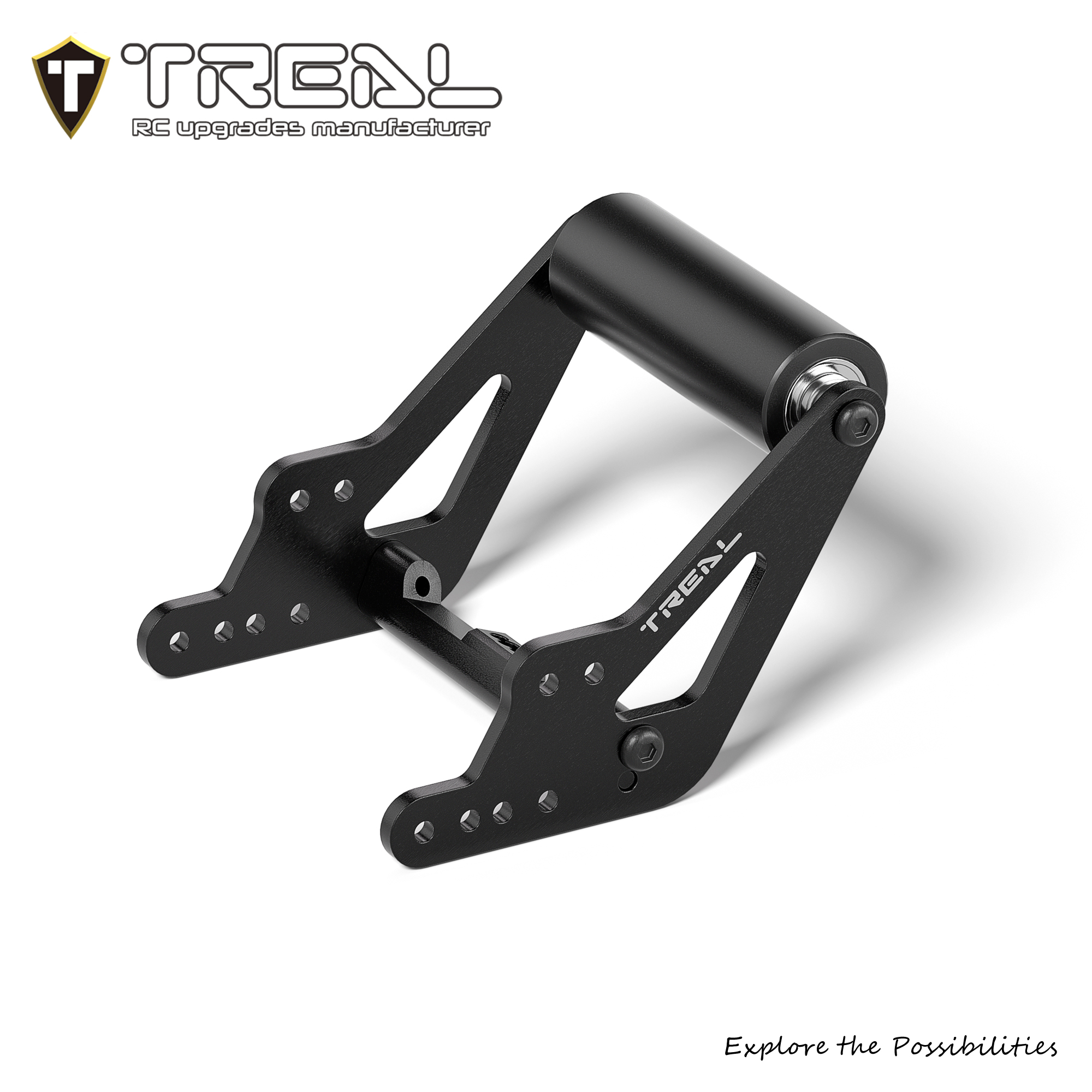 TREAL 7075 Aluminum Rear Wheelie Bump Bar Adjustable for Losi 1/8 LMT 2.0