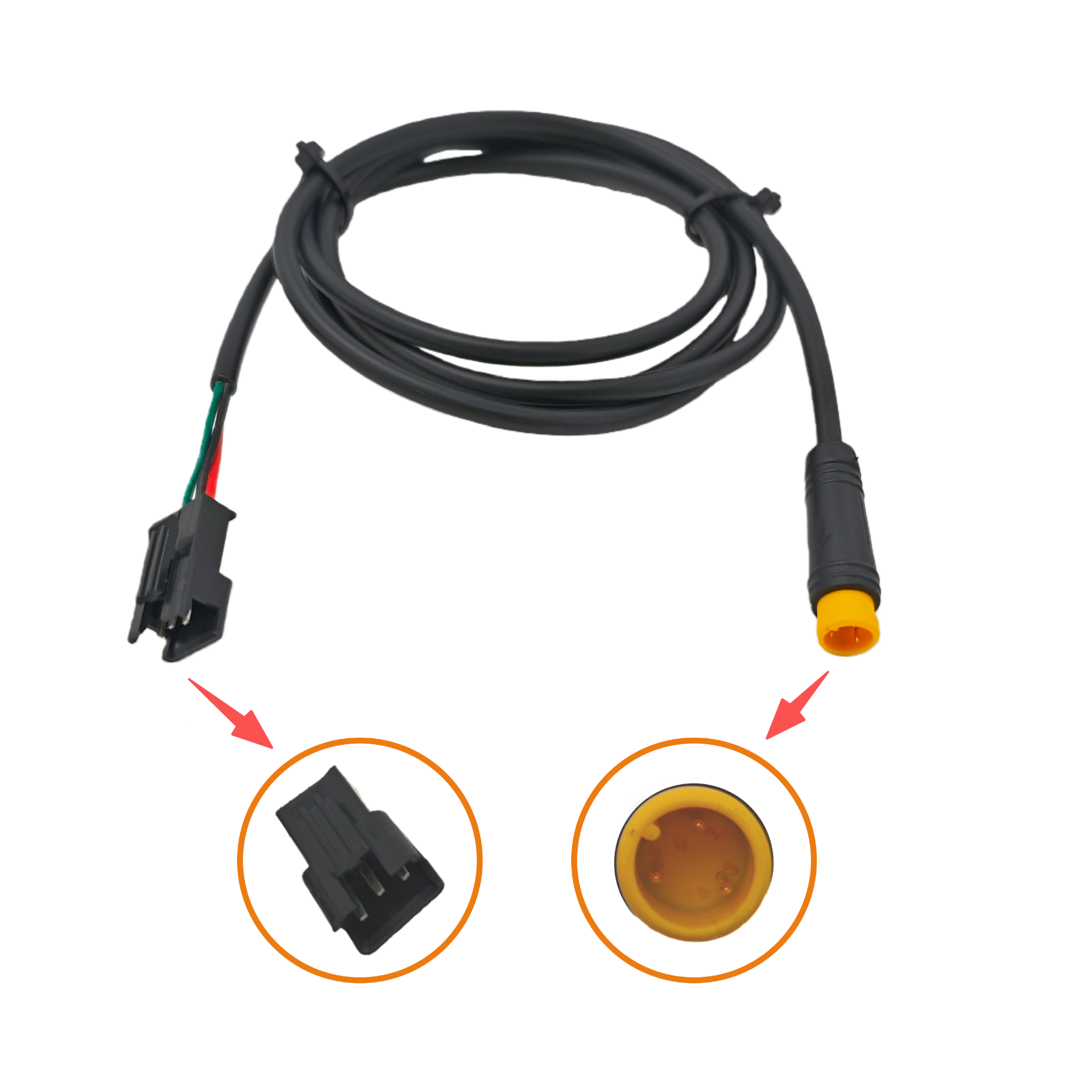 Bafang Plug Surron Style 12V-90V Universal Voltage eBike Full Bar Twist ...