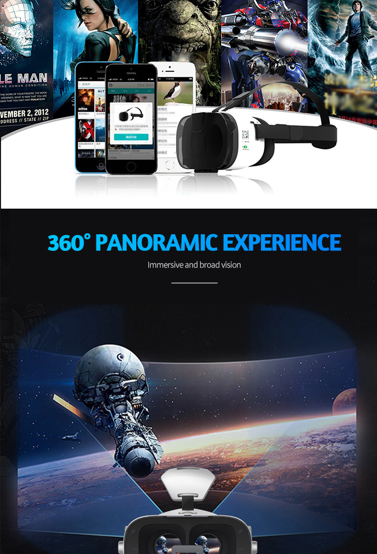 Custom Logo Available Mobile VR Headsets gaming 3D Box Glasses vr ...