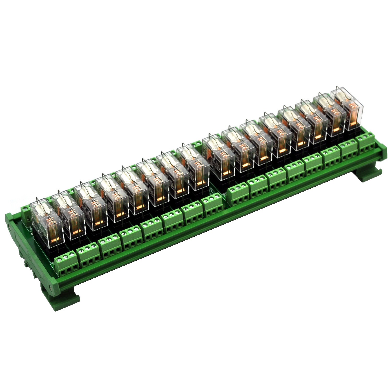 ELECTRONICS-SALON DIN Rail Mount AC/DC 12V control 16 SPDT 16Amp ...