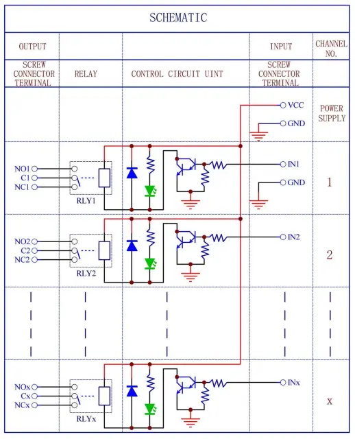 ELECTRONICS-SALON 4 SPDT 10Amp Power Relay Module, DC 12V Version. ELECTRONICS-SALON D-229 ...