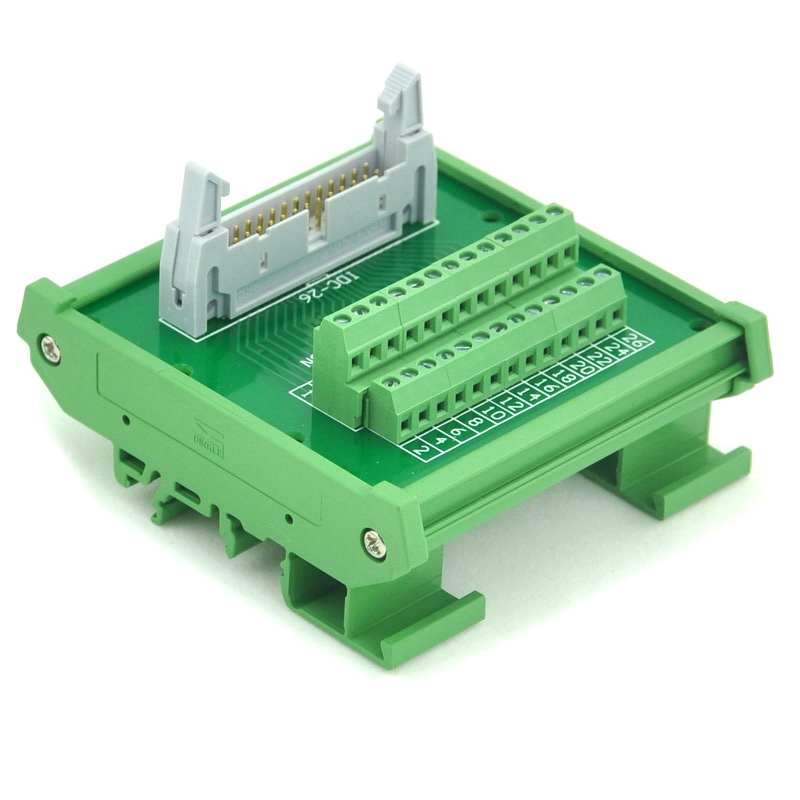ELECTRONICS-SALON IDC-26 DIN Rail Mounted Interface Module, Breakout ...