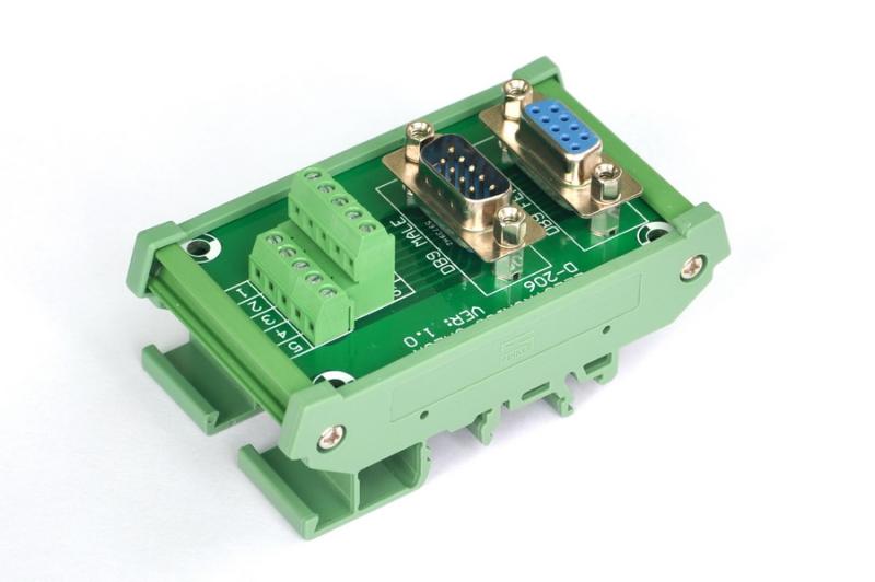 ELECTRONICS-SALON DIN Rail Mount D-SUB DB9 Male/Female Header Interface ...