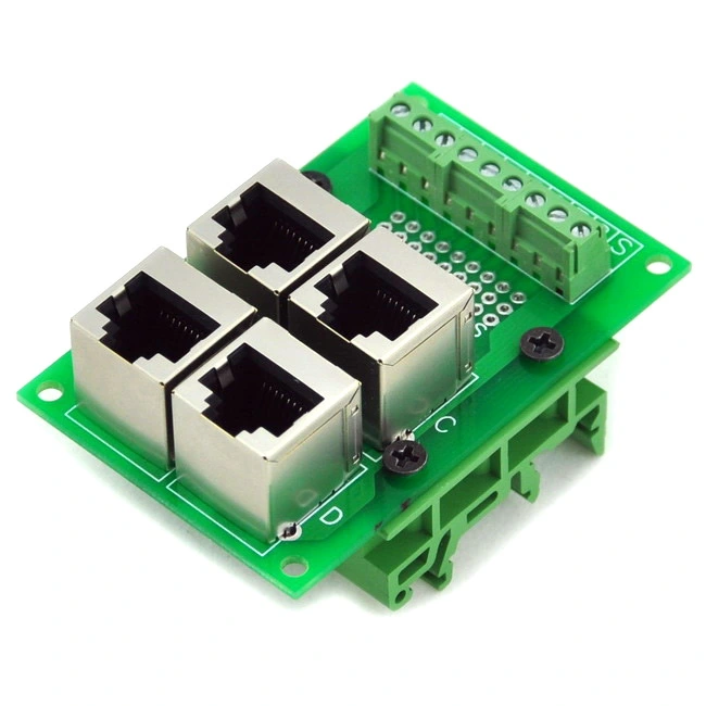 ELECTRONICS-SALON RJ45 8P8C 4-Way Buss Board Interface Module with ...