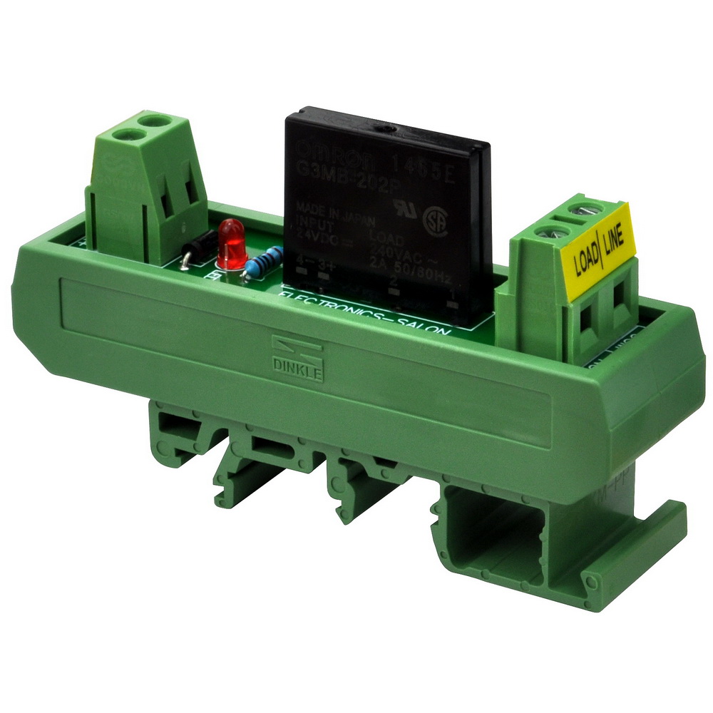 ELECTRONICS-SALON DC 24V Slim DIN Rail Mount 2Amp AC Solid State Relay ...