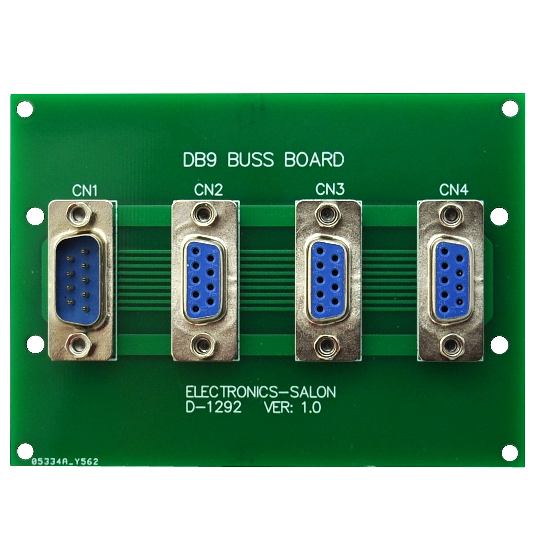 ELECTRONICS-SALON Panel Mount DB9 1 Male 3 Female Buss Board, DB-9 ...