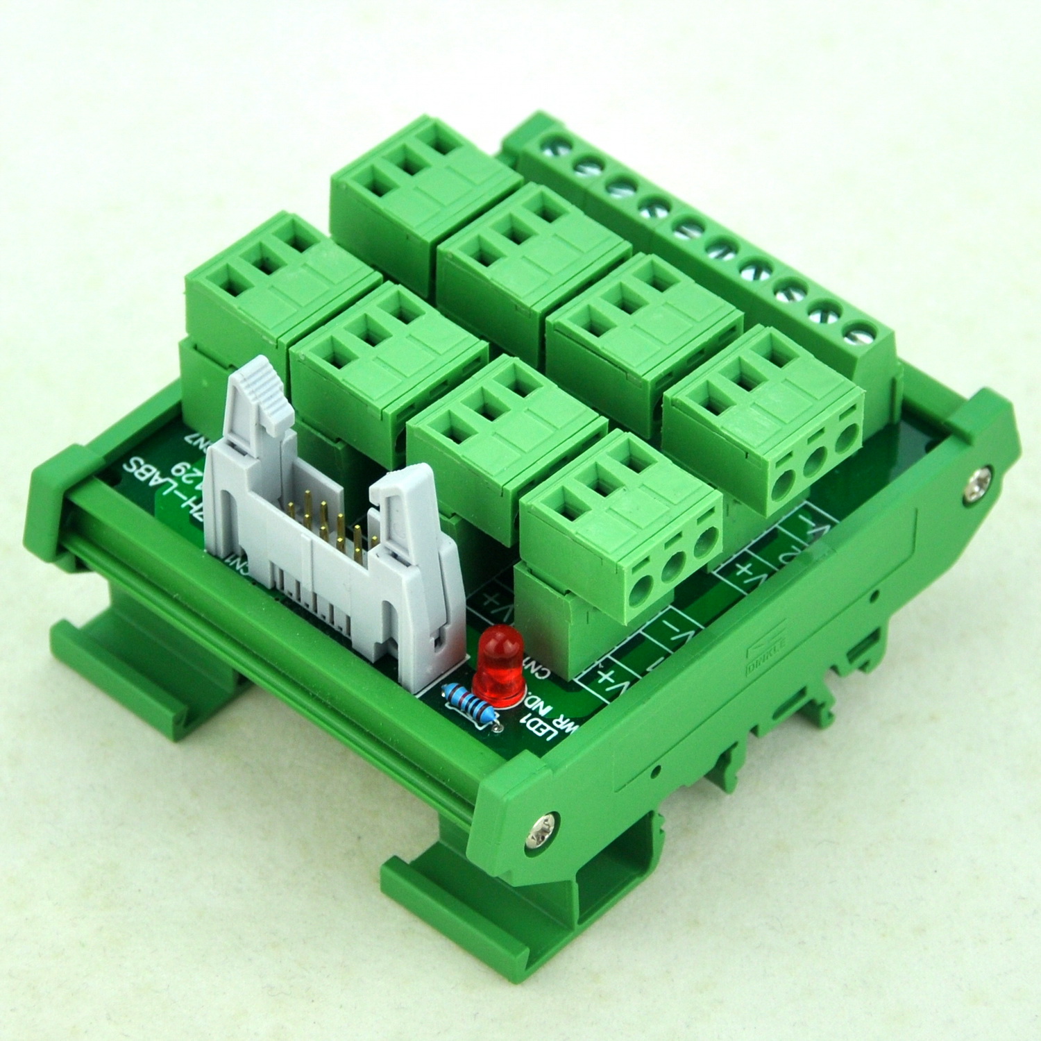 CZH-LABS DIN Rail Mount 8 Channel Sensor Signal Plugable Terminal ...