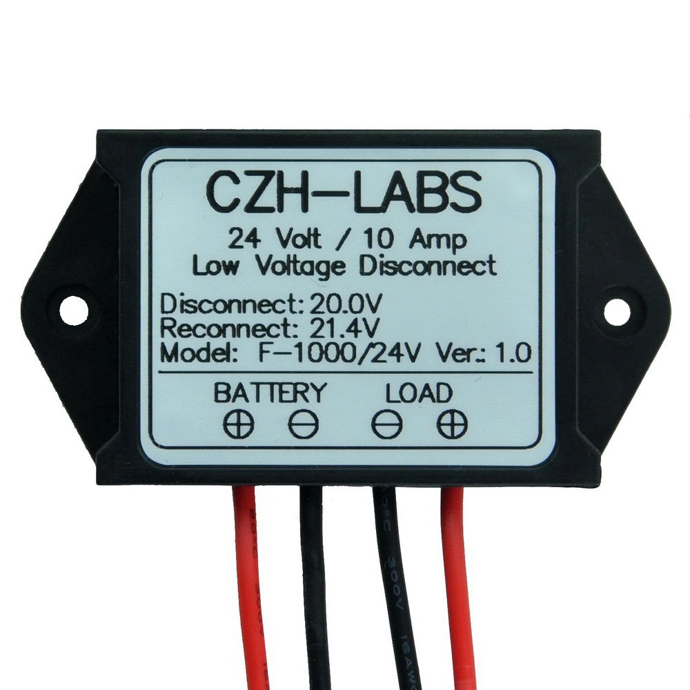 CZH-LABS Low Voltage Disconnect Module LVD, 24V 10A, Protect/Prolong ...