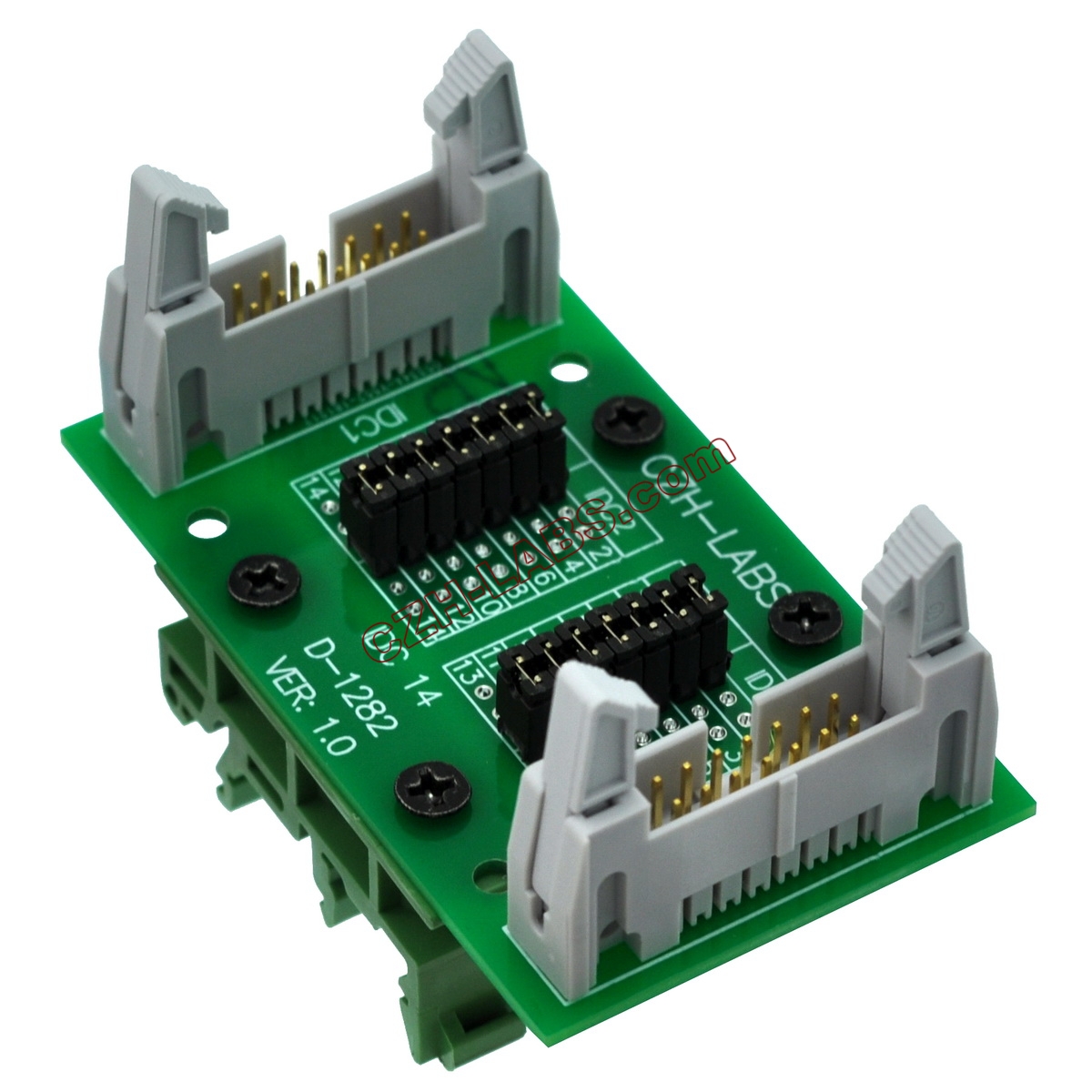 CZH-LABS DIN Rail Mount IDC14 2x7Pin 0.1" Pitch(2.54mm) Header ...