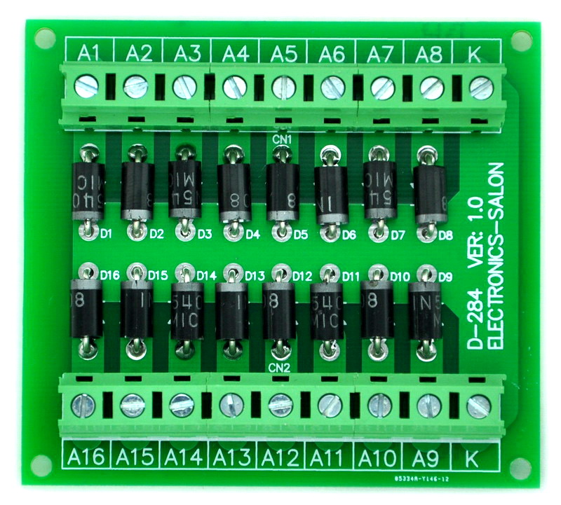 ELECTRONICS-SALON Common Cathode 16 Diode Network Module, 1N5408 3A ...