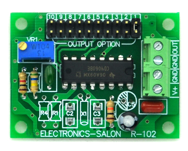 ELECTRONICS-SALON Adjustable Low Frequency Square Wave Oscillator ...