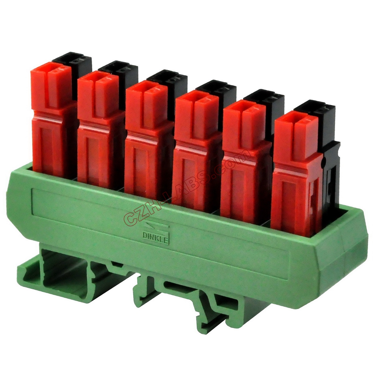 Slim DIN Rail Mount 30A/60V 6-Position Power Distribution Block Module ...