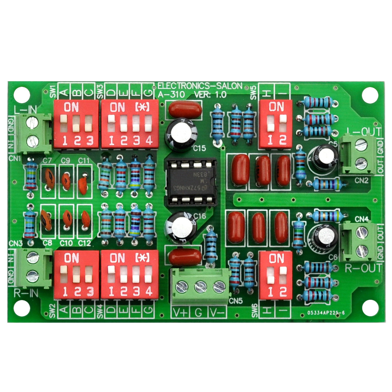 ELECTRONICS-SALON Stereo Phono RIAA Preamplifier Module Board, Preamp ...