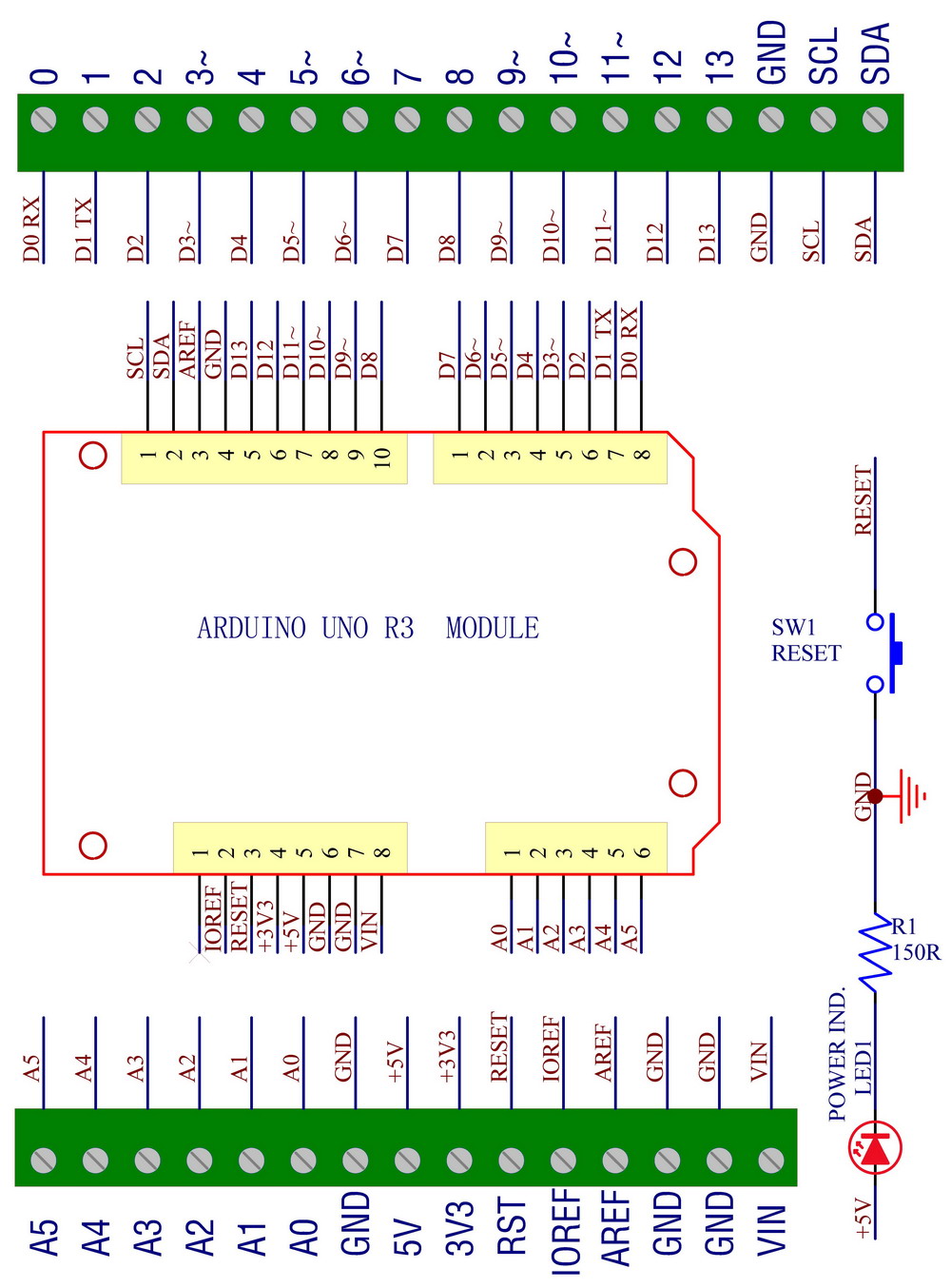 CZH-LABS DIN Rail Mount Screw Terminal Block Adapter Module, For ...