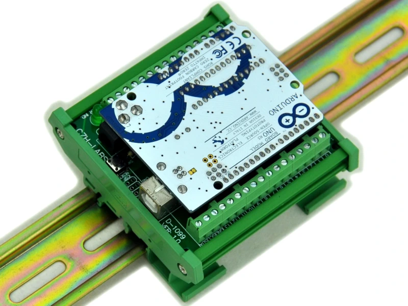 CZH-LABS DIN Rail Mount Screw Terminal Block Adapter Module, For Arduino UNO R3. CZH-LABS D-1099 ...