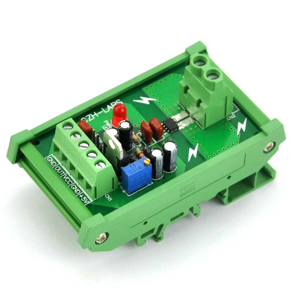 CZH-LABS DIN Rail Mount +/-5Amp AC/DC Current Sensor Module, based on ...