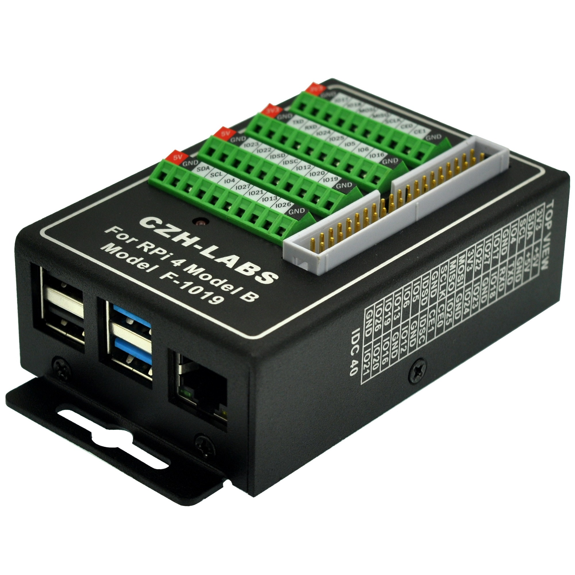 RPi Screw Terminal Block Breakout Module with Aluminum Enclosure. for ...