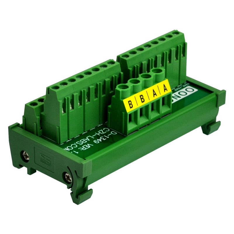DIN Rail Mount 2x16 Position Screw Terminal Block Power Distribution Module