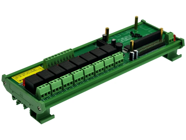 DIN Rail Mount 8 SPDT IoT Power Relay Module for Raspberry Pi