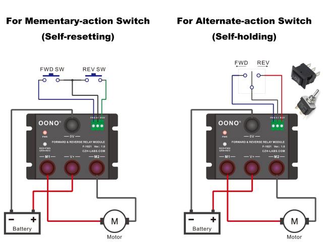 12V 50Amp Forward and Reverse Relay Module for Motor / Linear Actuator ...