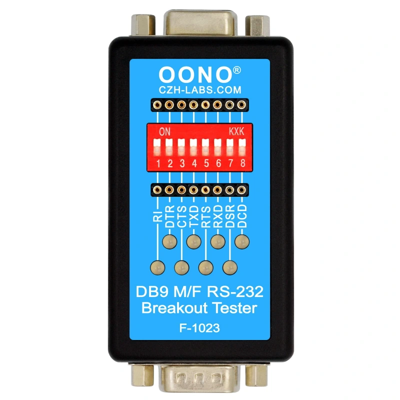 RS232 Breakout Tester LED Monitor Module, DB9 Male to Female Breakout Board