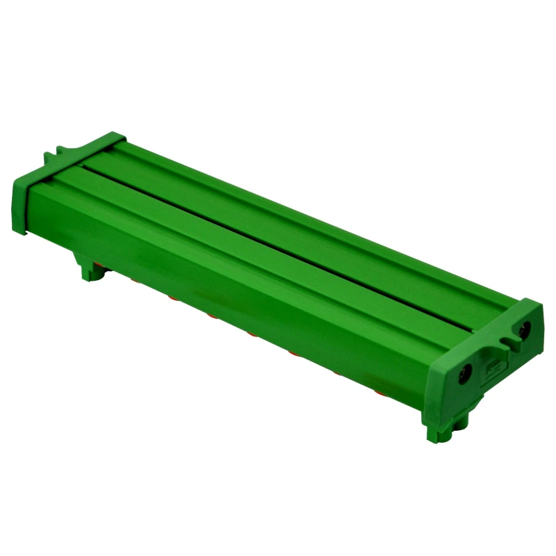 Screw Mount 2 x 8 Position Banana Jack Distribution Module, DC Power Strip