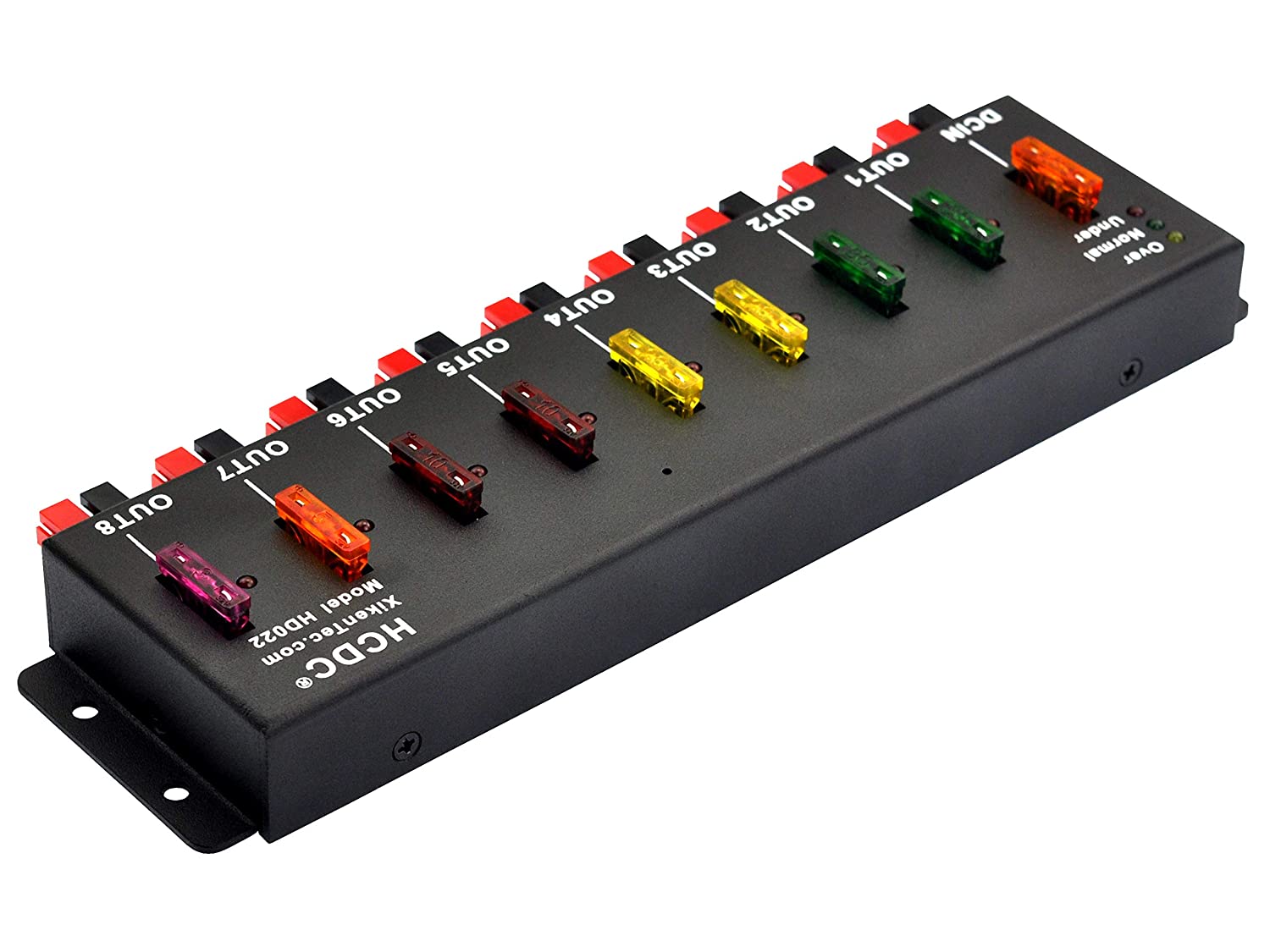 HCDC 1 in 8 Out 40A Connector DC Power Splitter Distributor Source ...